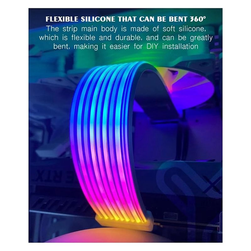 5V 3Pin PC RGB GPU Cable 8/24PIN Motherboard Extension Cable ARGB ...