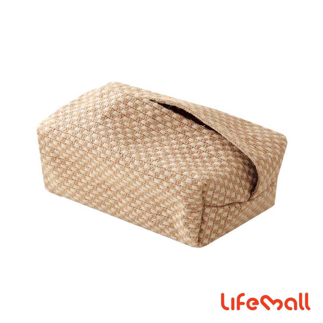 LifeMall - Linen Tissue Box Holder | Soft Tissue Box | Home Room ...