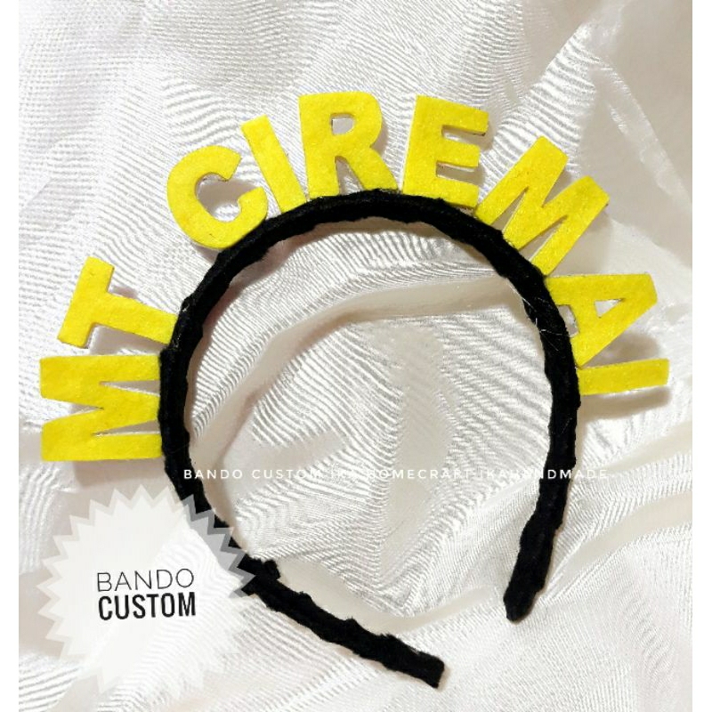 Bando custom tulisan / banado request nama Bebas pilih warna | Lazada ...