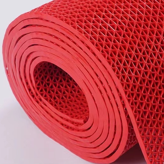 Hotel bathroom non-slip mat large area PVC kitchen S-shaped mesh shower ...