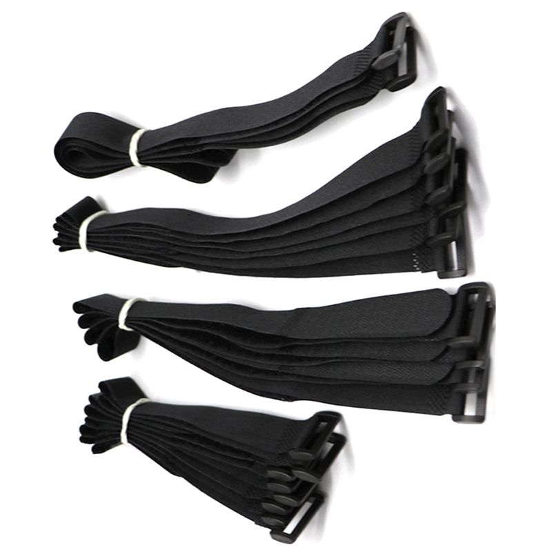 10 PC 2*20cm Reusable Fastening Bike Tie Nylon Hook & Loop Durable ...