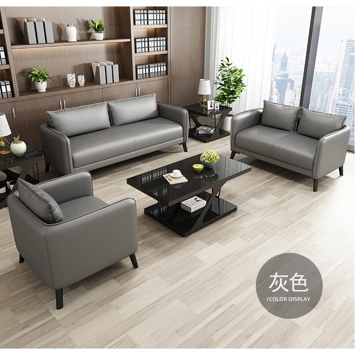 🏠👨‍👩‍👧‍👦 High Quality PU Leather Sofa Set 1-2-3 Seater Economical Sofa ...
