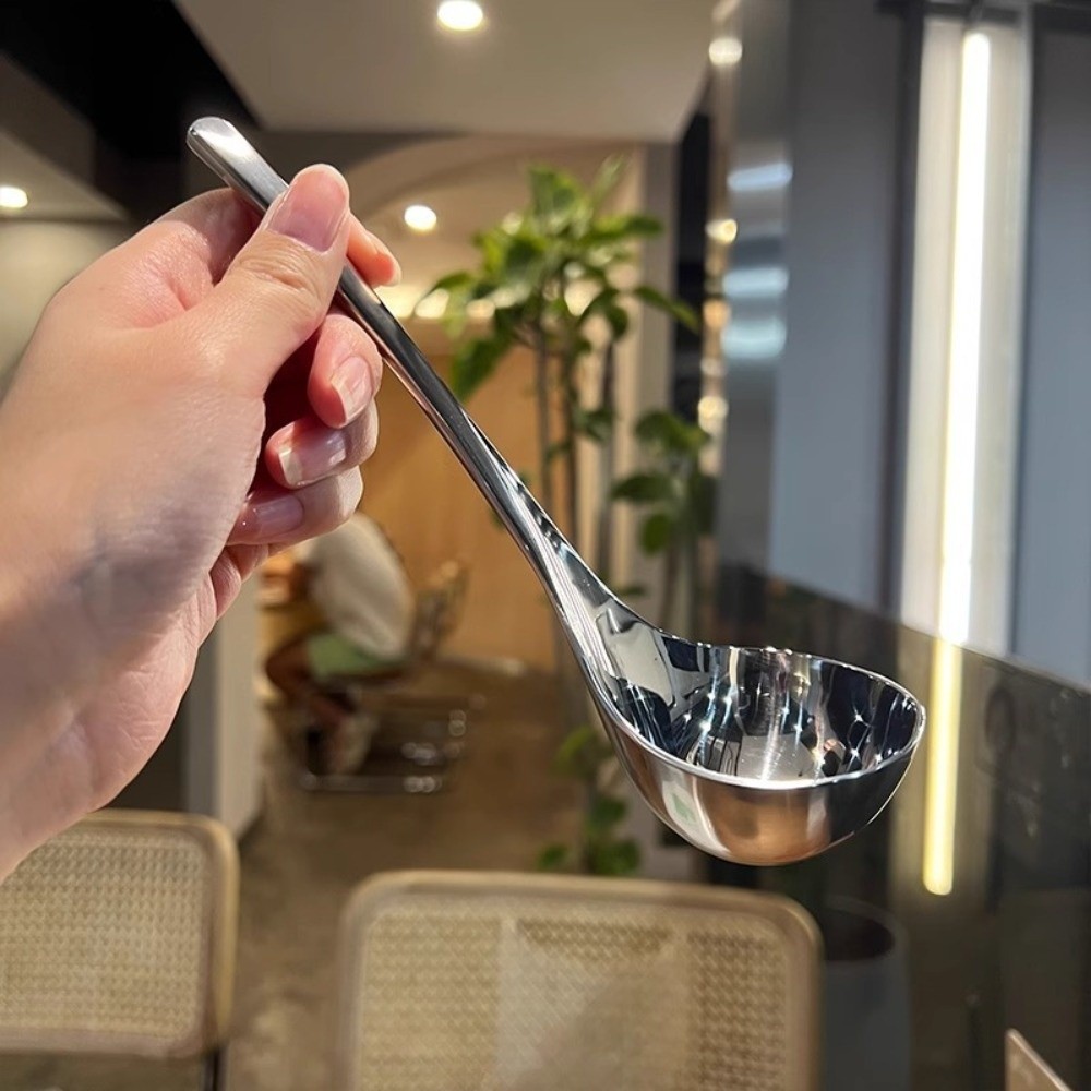 New Stainless Steel Stainless Steel Spoon Thicken Long Handle Hot Pot ...