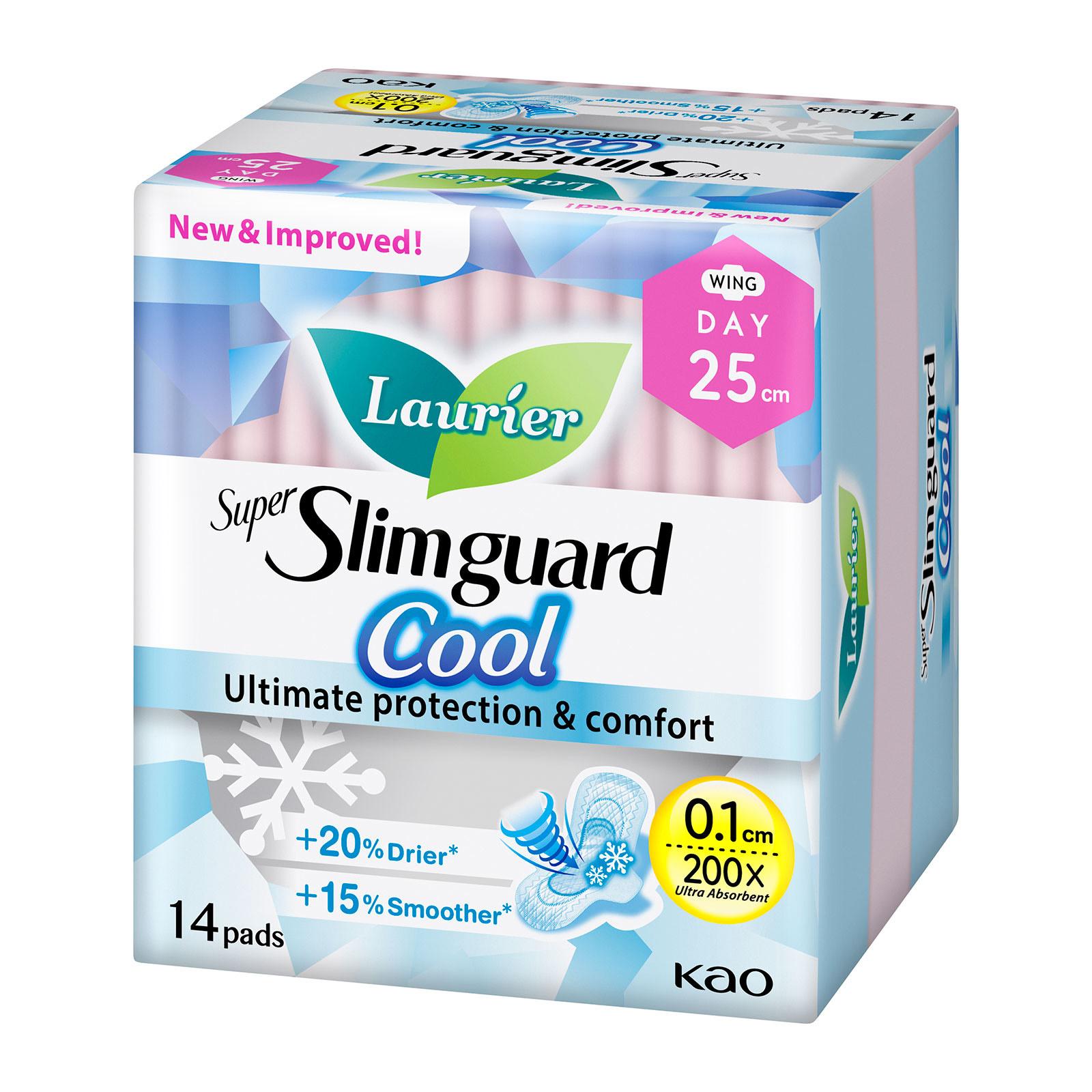 LAURIER Super Slimguard Cool Sanitary Pads 25CM (Laz Mama Shop ...