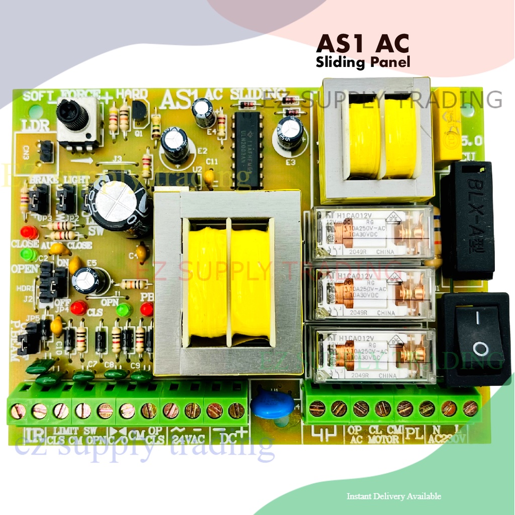 AS1 Autogate AC Sliding Control Board / PCB (Compatible to F1 Board ...