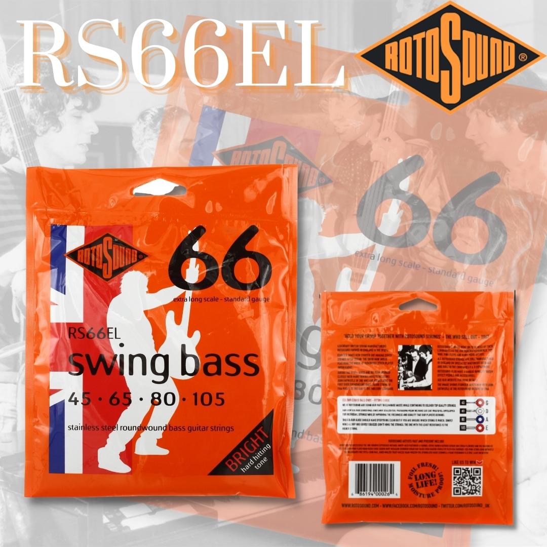 Rotosound Bass Strings Stainless Steel Extra Long Scale (RS66EL 4 สาย ...
