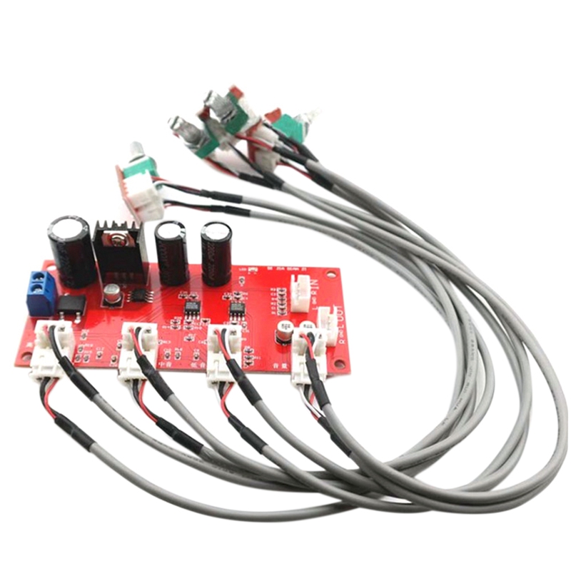 Pickup Calibration Distance Gauge Protractor Record Lp Vinyl And Ad828 Stereo Preamp Amplifier