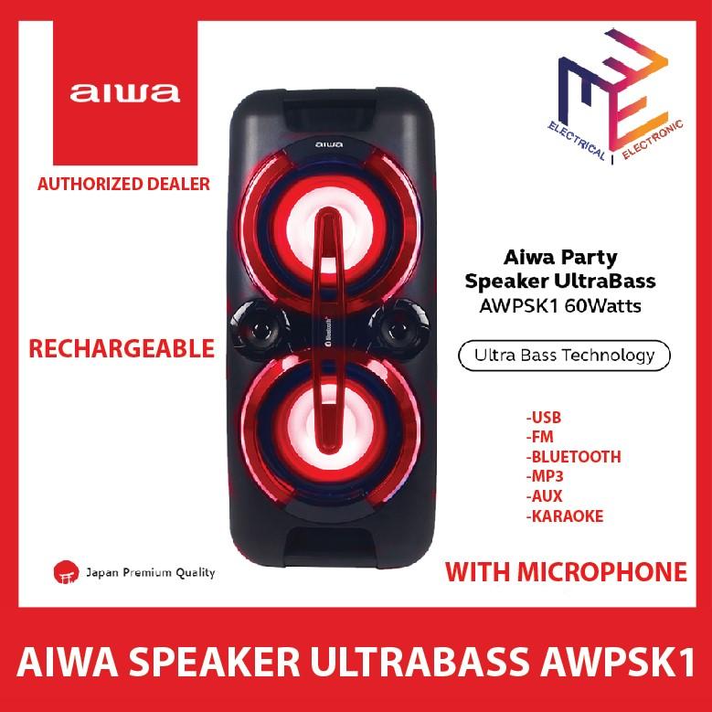 AIWA by Winland Japan Party Rechargeable Portable Bluetooth Party Speaker Ultrabass Ultra Bass ...