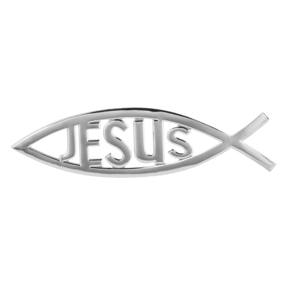 DOUBLEL Jesus Fish Symbol Logo Racing Car Decoration Trunk Fender Decal ...