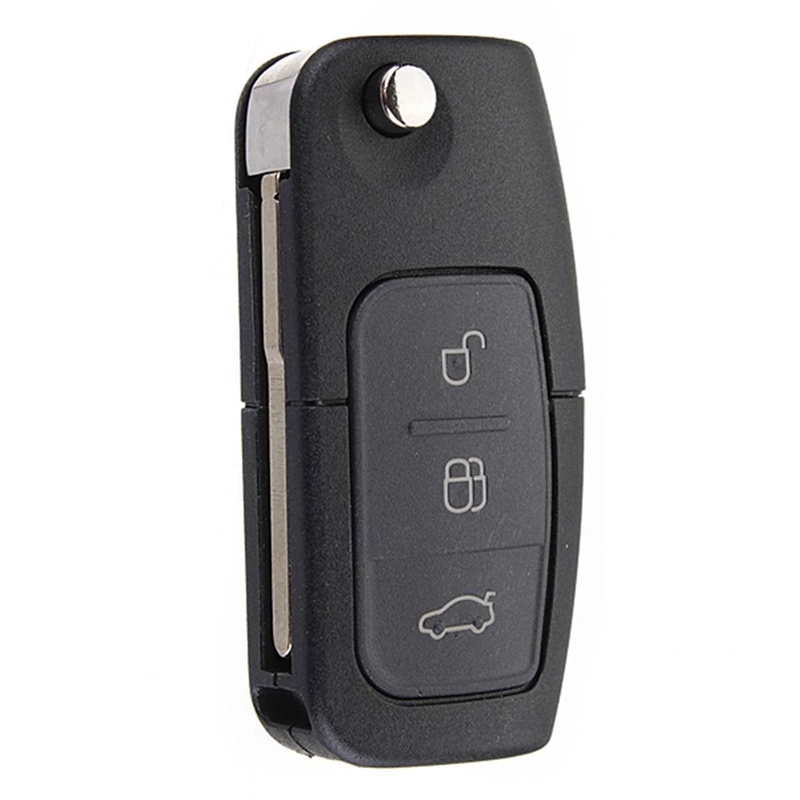 3 Buttons Flip Folding Remote Control Key 433MHz 4D63 80Bit for Ford ...
