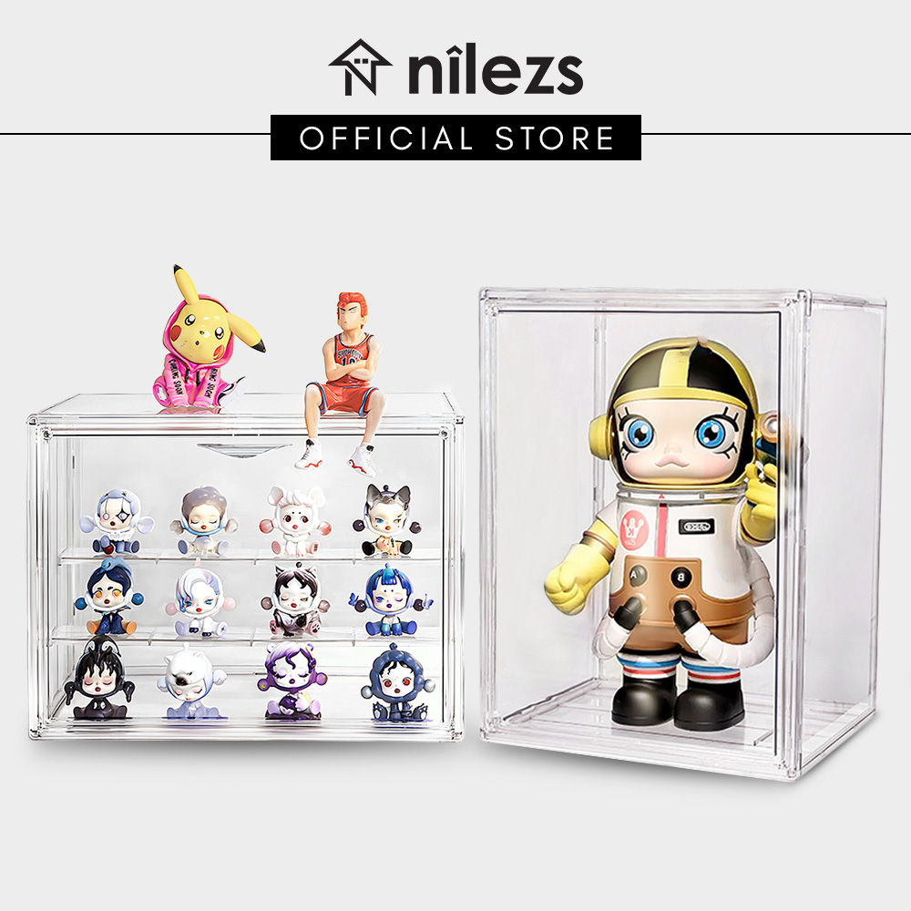 Stakable Clear Figurine Display Box, Transparent Popmart Toy Acrylic ...