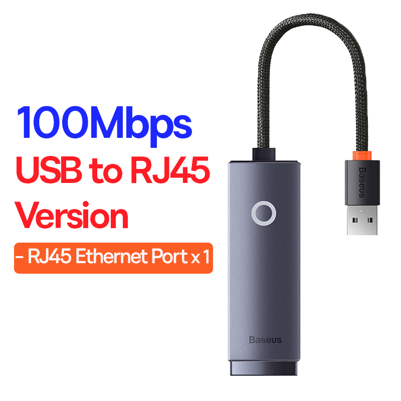 Baseus Official Store สายเคเบิ้ล สายอีเธอร์เน็ต USB RJ45 Adapter ...
