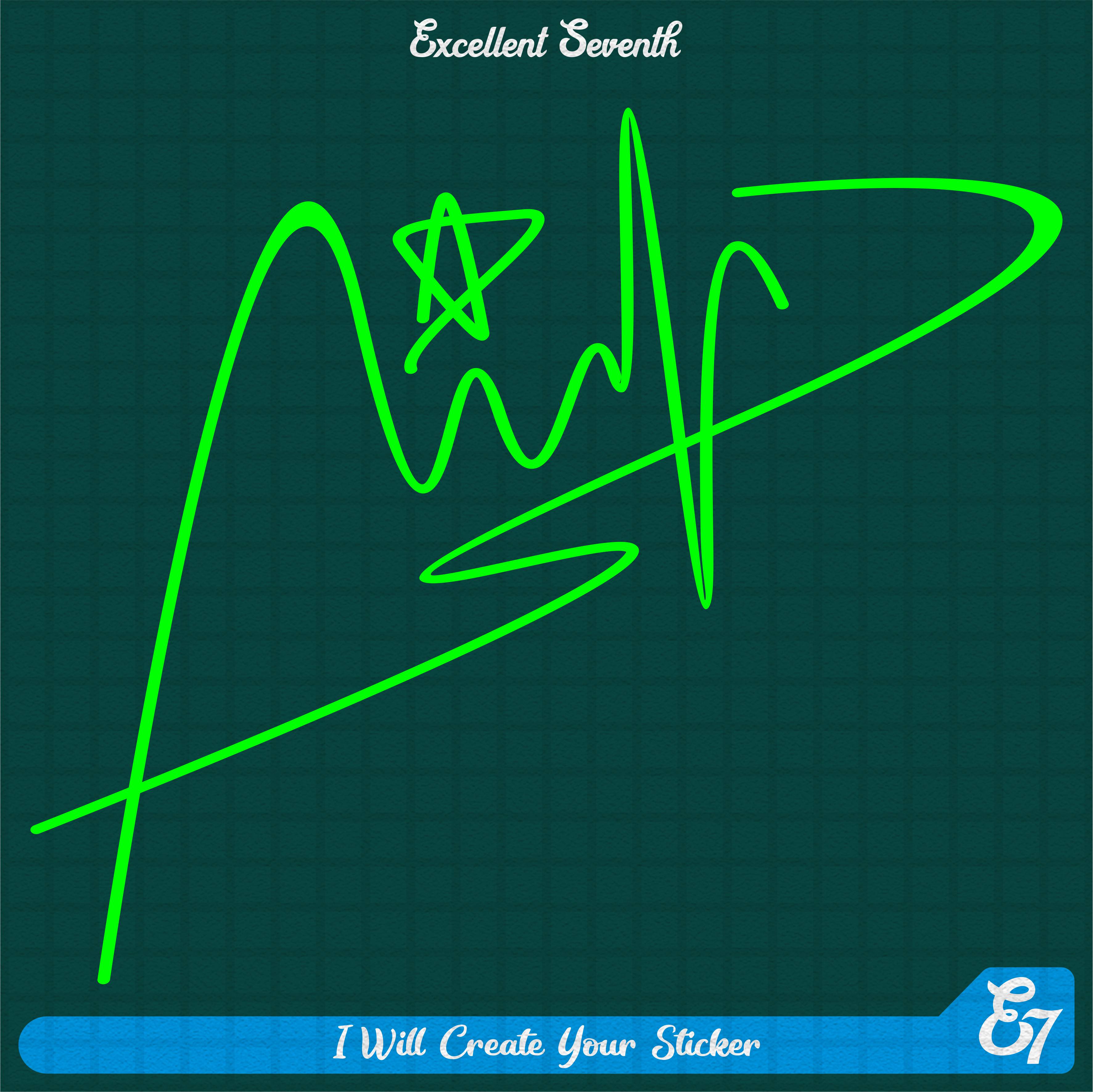 REQUEST TANDA TANGAN CUSTOM SIGNATURE STIKER STICKER CUTTING CUSTOM ...