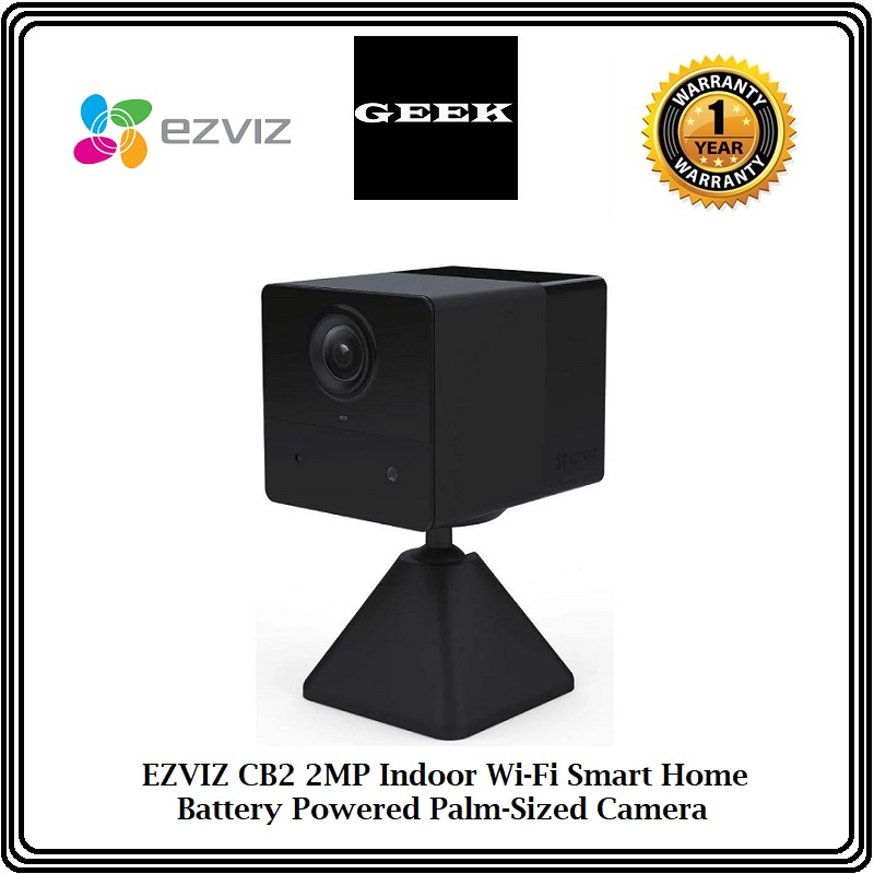 EZVIZ CB2 2MP Indoor Wi-Fi Smart Home Battery Powered Palm-Sized Security Camera Smart Human ...