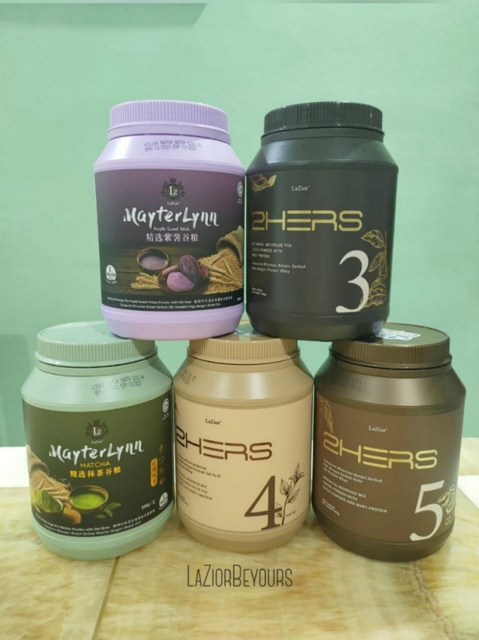 LAZIOR 2HERS 3/4/5 (Cocoa/Milk Tea/Mocha) 900G | Lazada Singapore