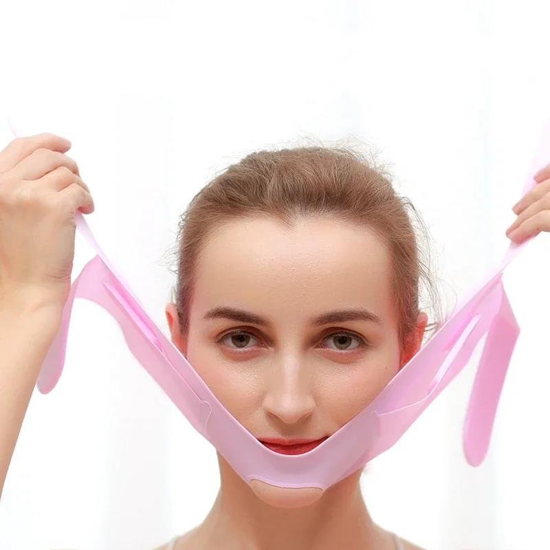 Face Mask Silicone V Lifting V Line Shape Face Lift UP Facial Slimming ...