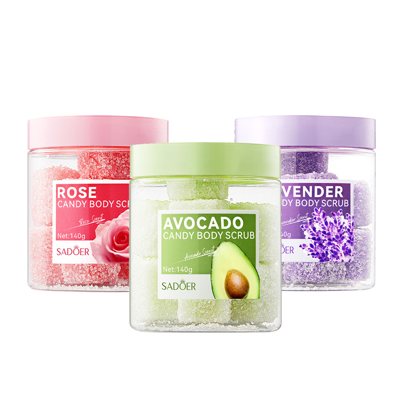 SADOER Rose Lavender Avocado Body Scrub Creams Moisturizing Exfoliating ...