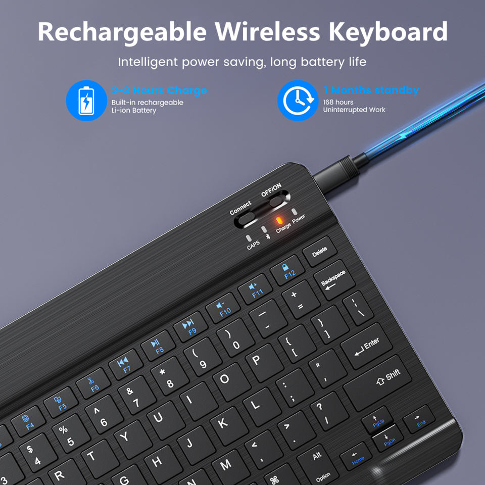 Mini Bluetooth Keyboards Wireless Keyboard For Pc Rechargeable For ...