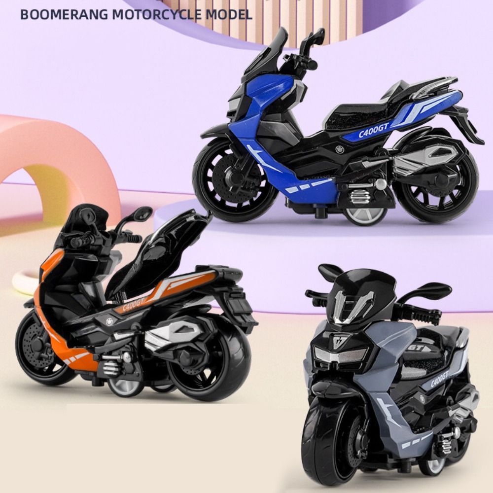 Portable Pull-back Motorcycle Model Miniature Diecast Mini Motorcycle ...