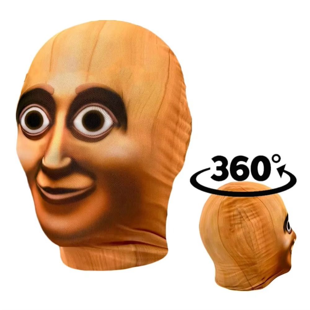 Funny 3D Printed TungTungTung Cosplay Props Costumes Full Face Role ...