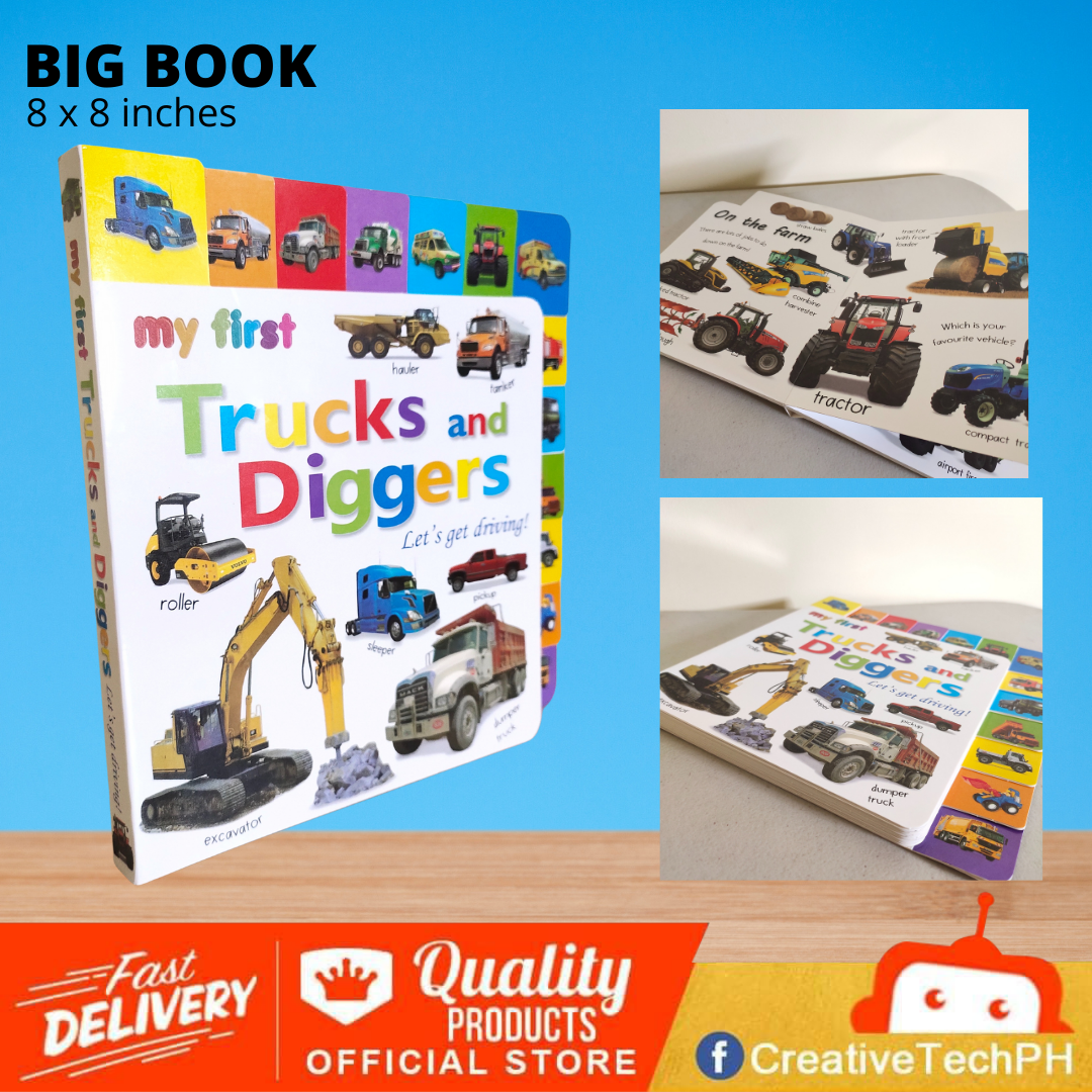 Big Book My First Trucks and Diggers Kids Books | Lazada PH