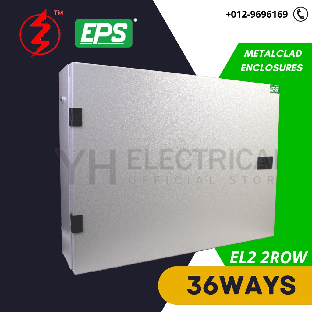 EPS EL2 2Row 36Way / EL2M 2Row 24Way Metal Clad Enclose DB Box | Lazada