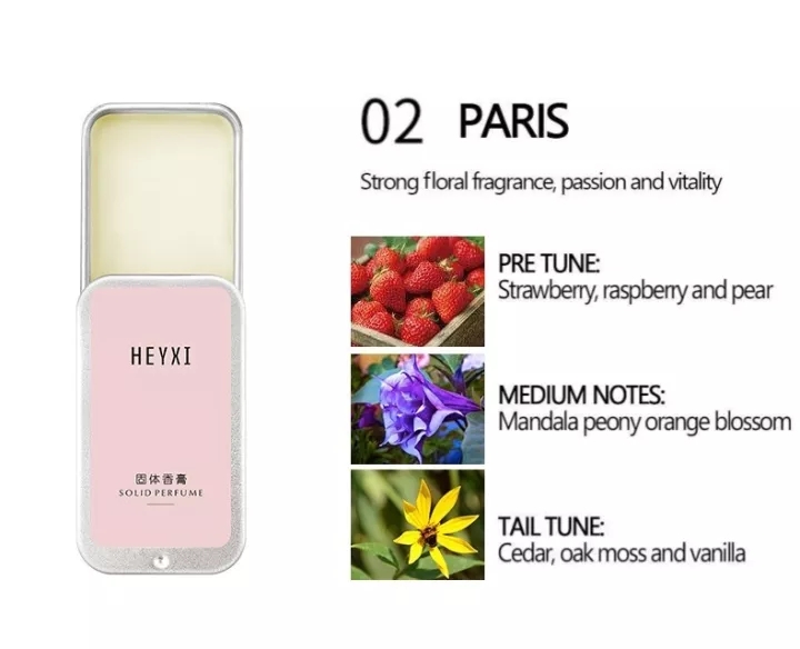 HEYXIน้ำหอมแบบก้อน 10g น้ำหอมผู้หญิง หอมติดทนนาน มี 4 กลิ่น น้ำหอม ...