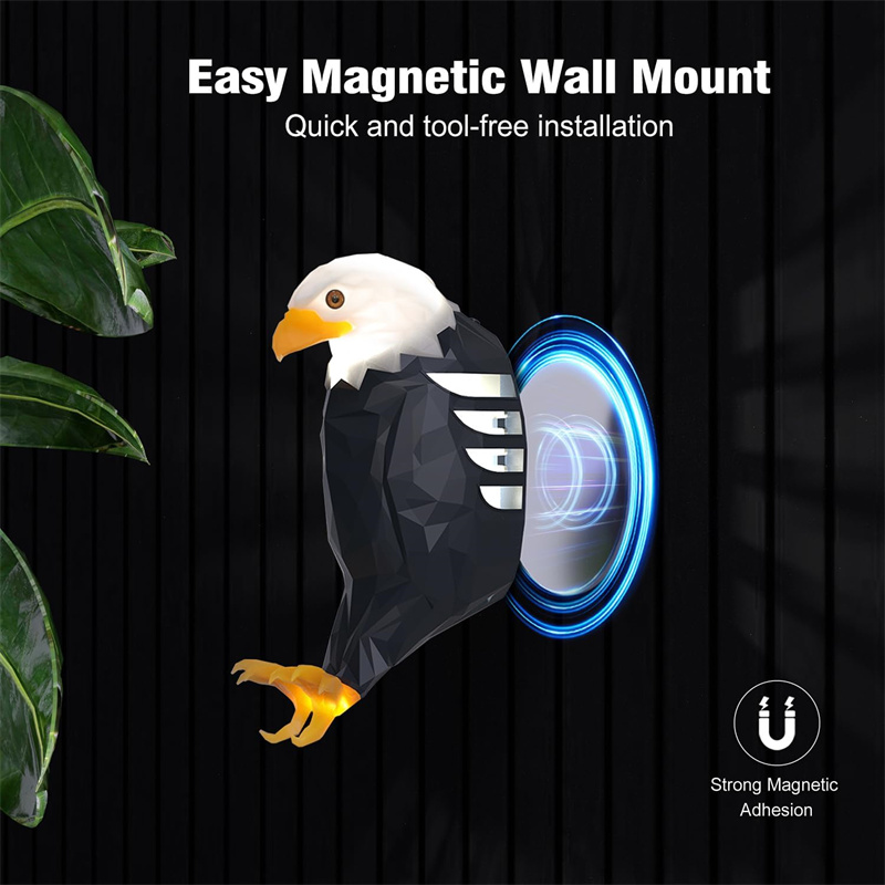 Bald Eagle Wall Light, American Eagle Night Light With Remote Control ...