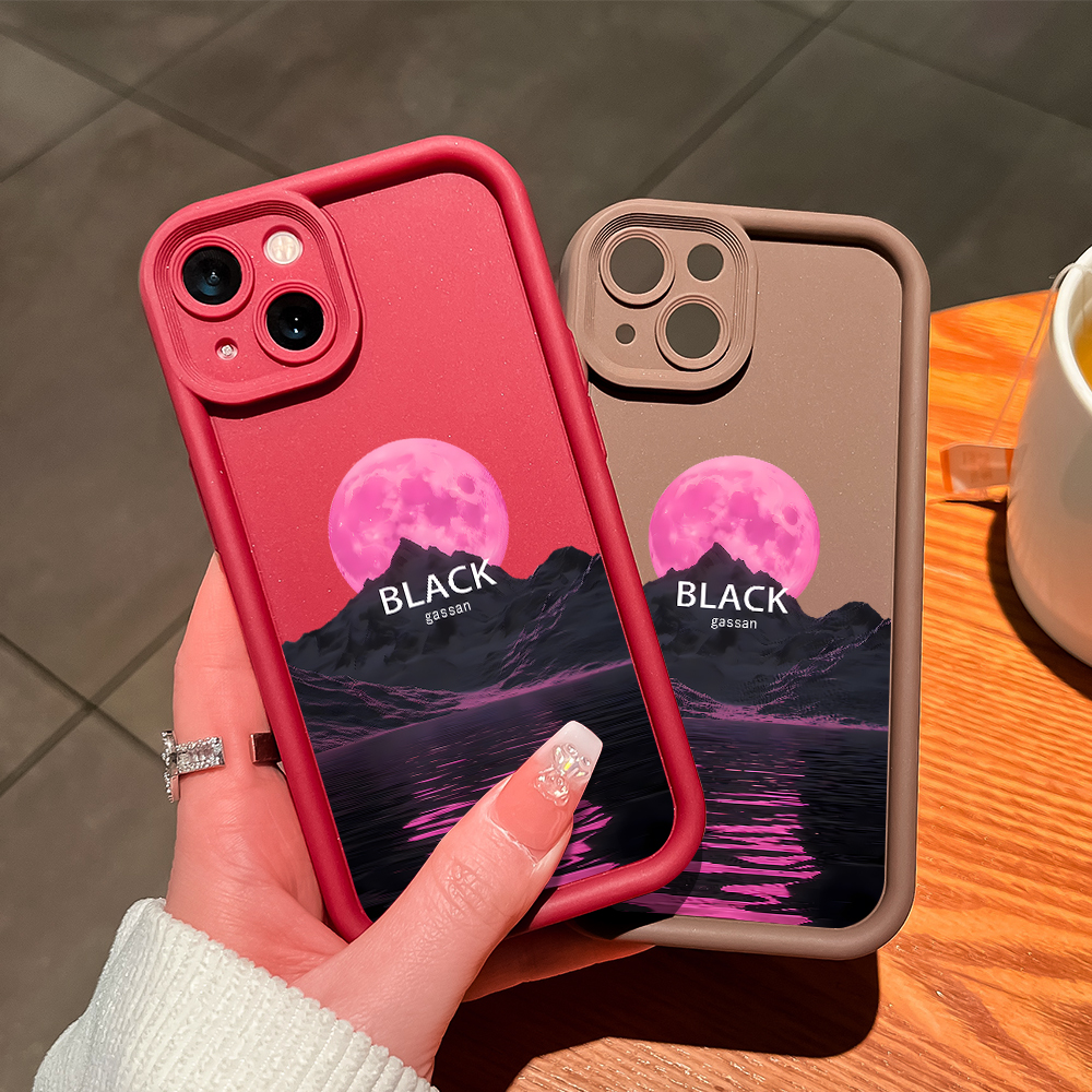 ZCSIBORUI for Redmi A3x A3 Back Cover Pink Moon Scenery Pattern Soft ...