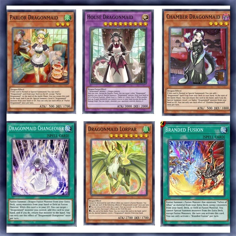 Master Duel YUGIOH Board Game 55 Pcs/Set Yugioh Cards DRAGONMAID DECK ...