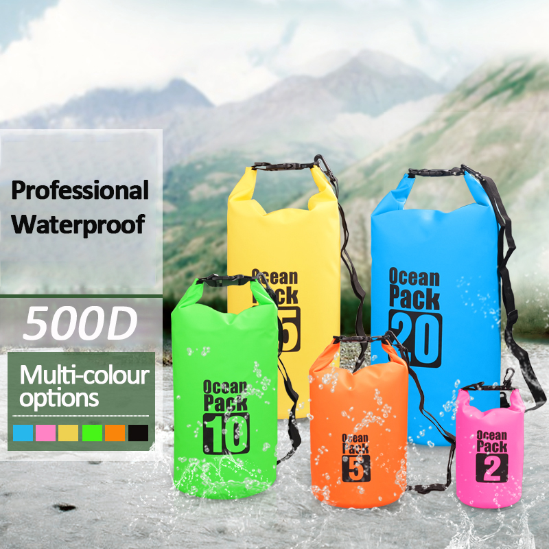 500D Waterproof Swimming Bag Dry Sack 2/5/10/15/20/30L Waterproof ...