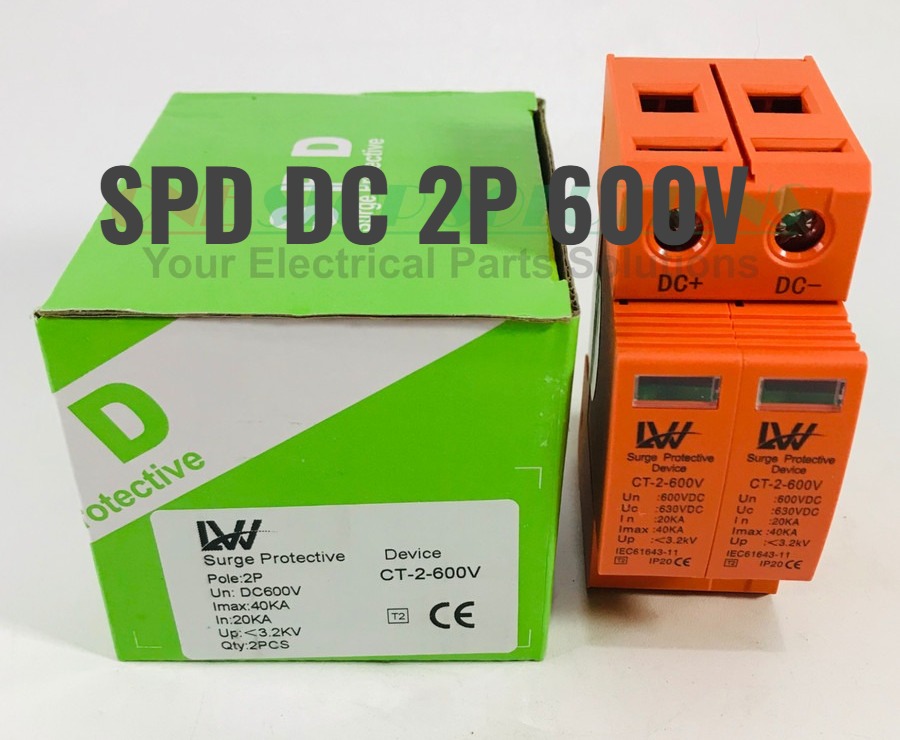 Surge Protection Device Arrest Surge Protector SPD DC 2P 600V | Lazada ...