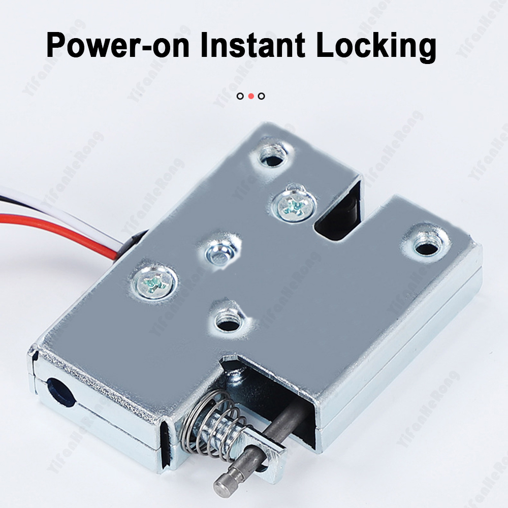 12v Dc 2.5a Mini Small Solenoid Lock Electromagnetic Electric Control ...