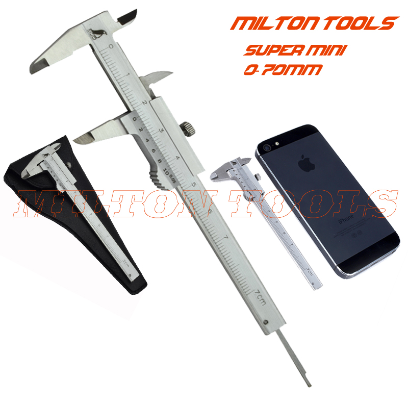 NEW 【Too much love!】Mini Vernier Caliper 70mm Stainless Hardened Metric ...