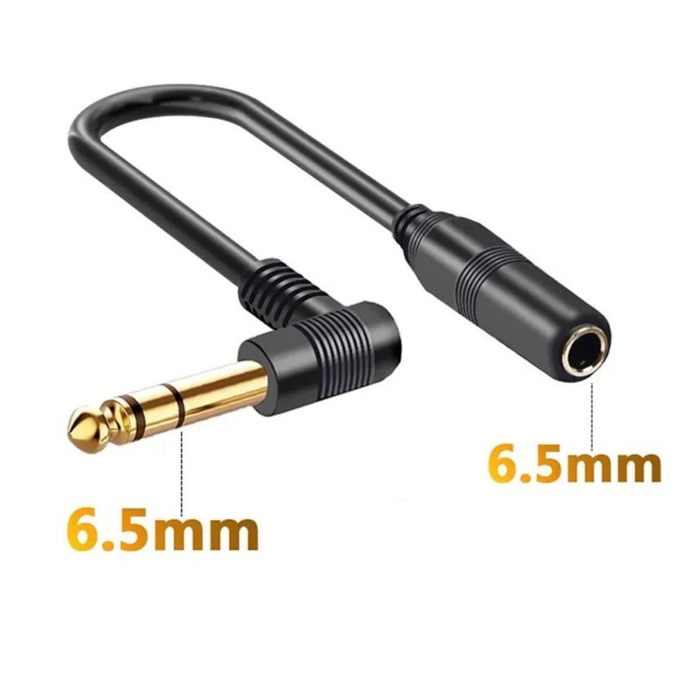 Audio Cable Right Angle Right Angle 6.35mm Male Extension 90 Degree TRS ...