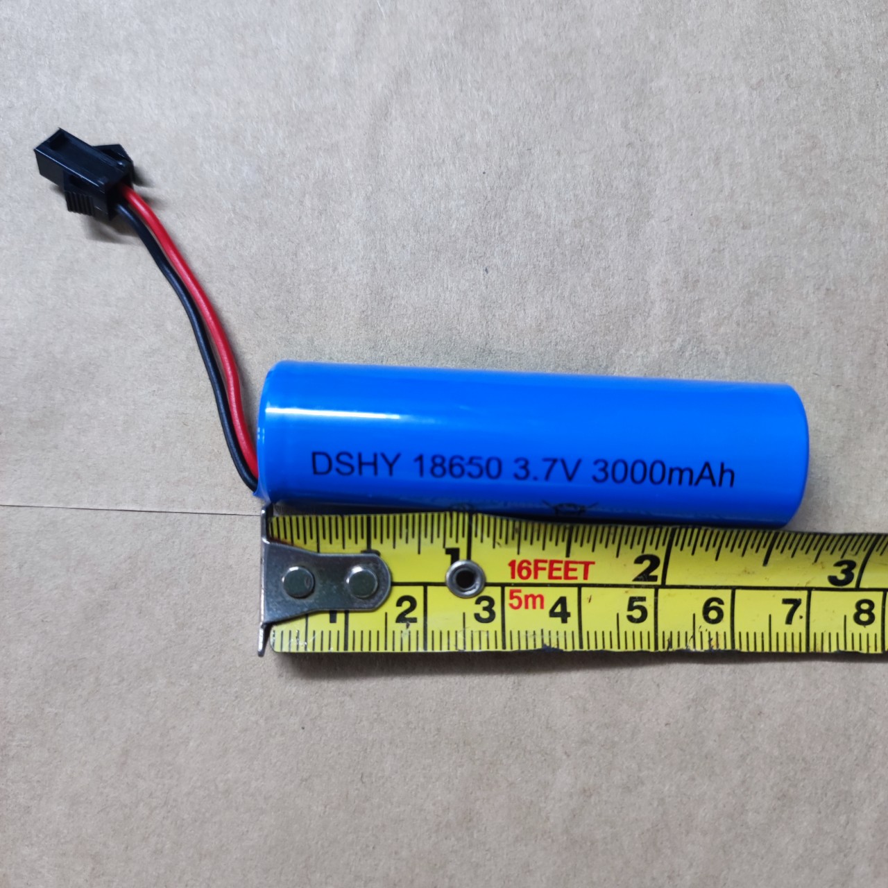 Pin 18650 3.7V 3000mah pin sạc lithium loại tròn cổng SM-2P sử dụng đồ ...