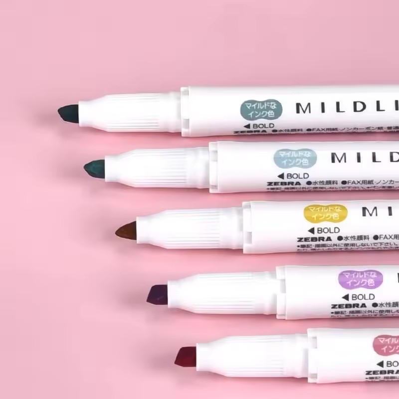 Zebra Mildliner Highlighter Pens,40pcs Assorted colors Fine/Board Dual ...