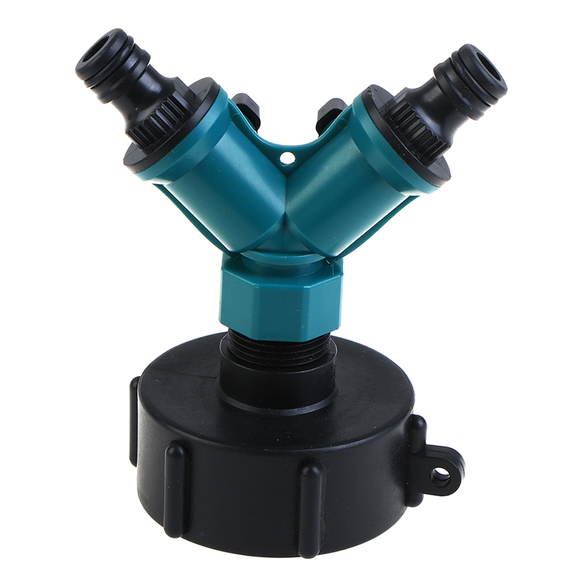 Y Shaped Quick Valved Connector IBC Tank Adapter Tap Connector Valve ...