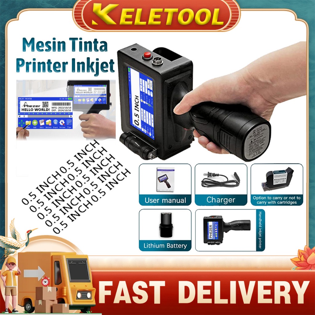 Barcode Scanner inkjet printer printer label 手持喷码机 Barcode Code Printer ...