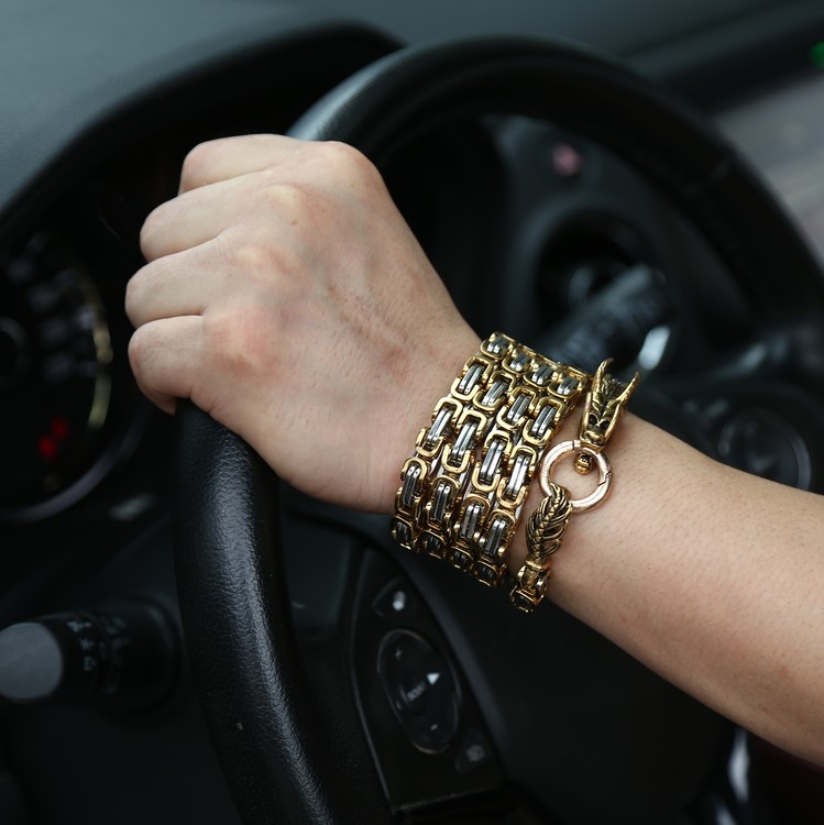 Stainless Steel Self Defense Protection Dragon Hand Bracelet Chain ...