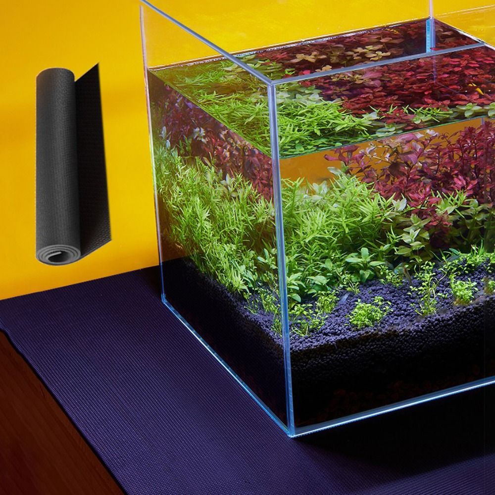 Practical Shock Absorption Aquarium Leveling Mat Silent Black Fish Mat ...