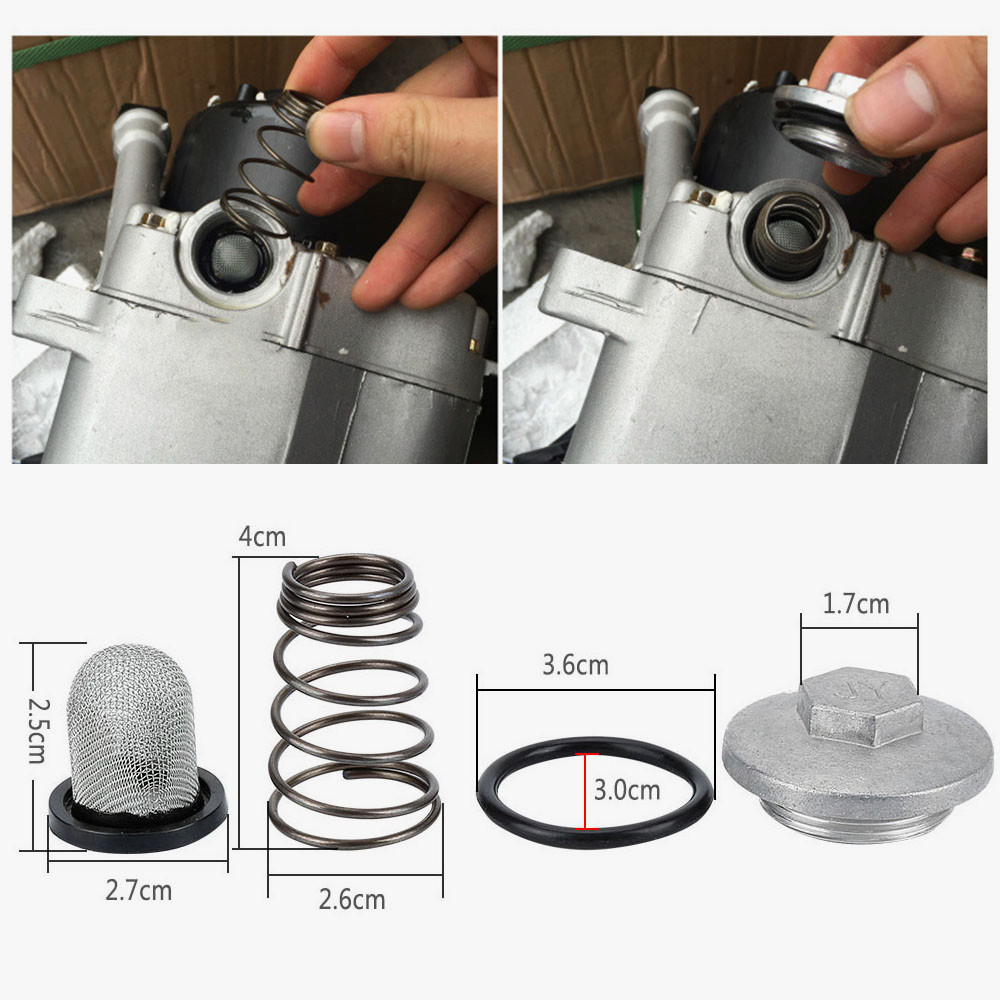 Spring Oil Drain Screw Oil Drain Screw Cap Oil Strainer for Motorcycle ...