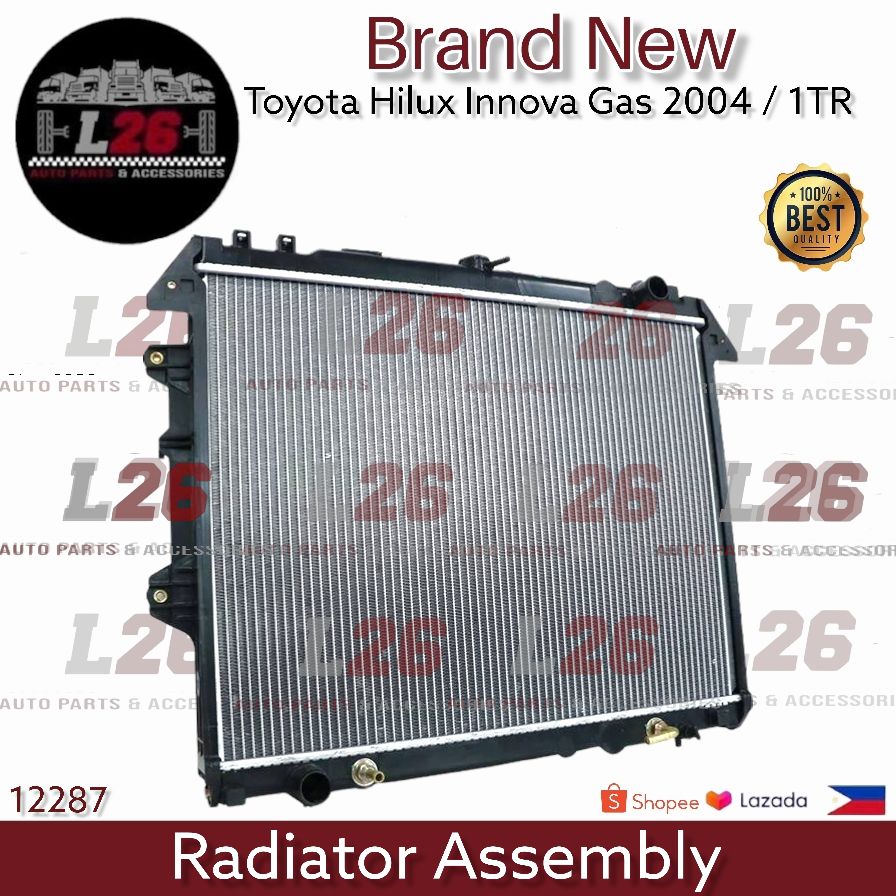 Toyota Hilux Innova Gas 04 /1TR Radiator Assembly AT PA26 1ROW 16400 ...