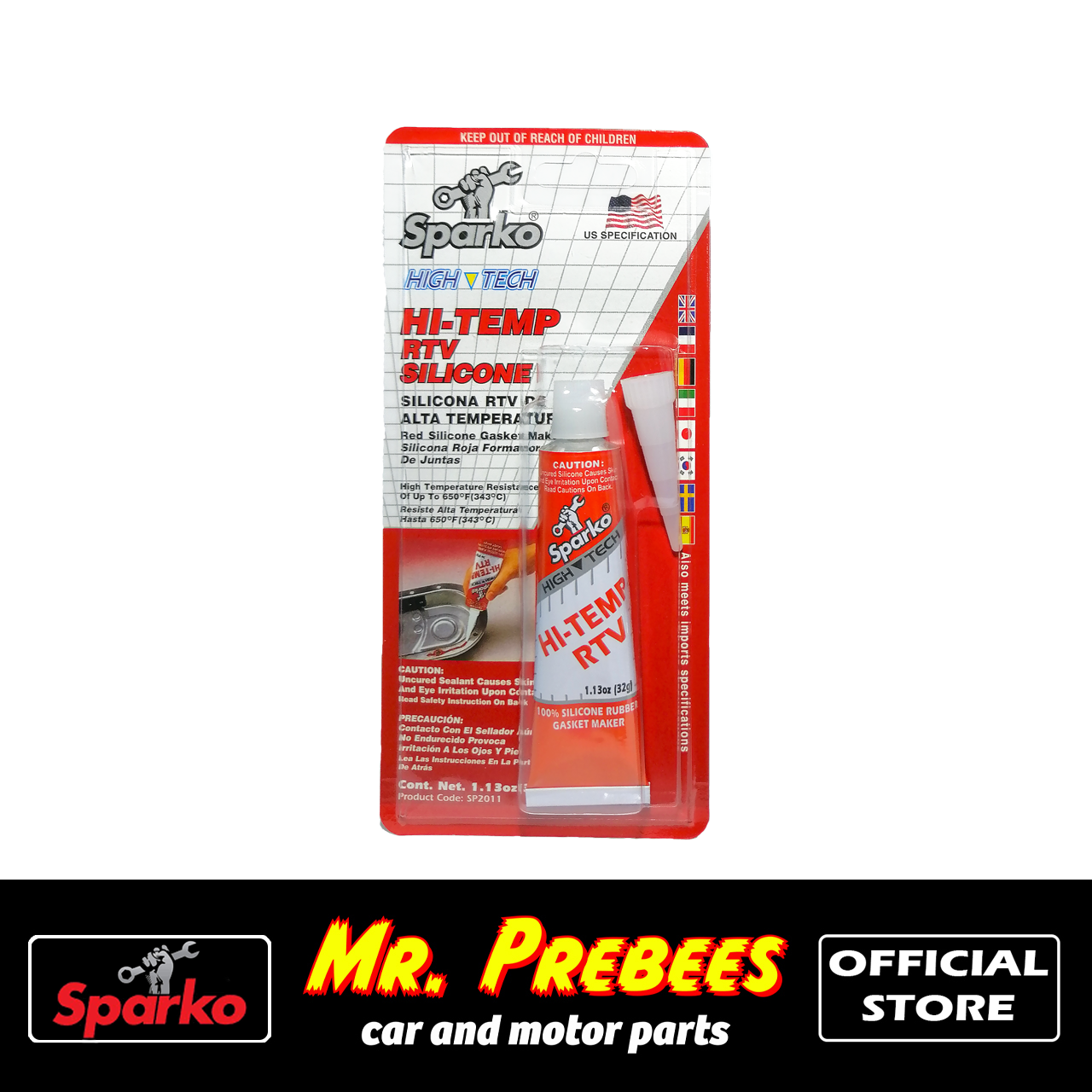 SPARKO Hi-Temp Red RTV Gasket Maker 32g~85g | Lazada PH