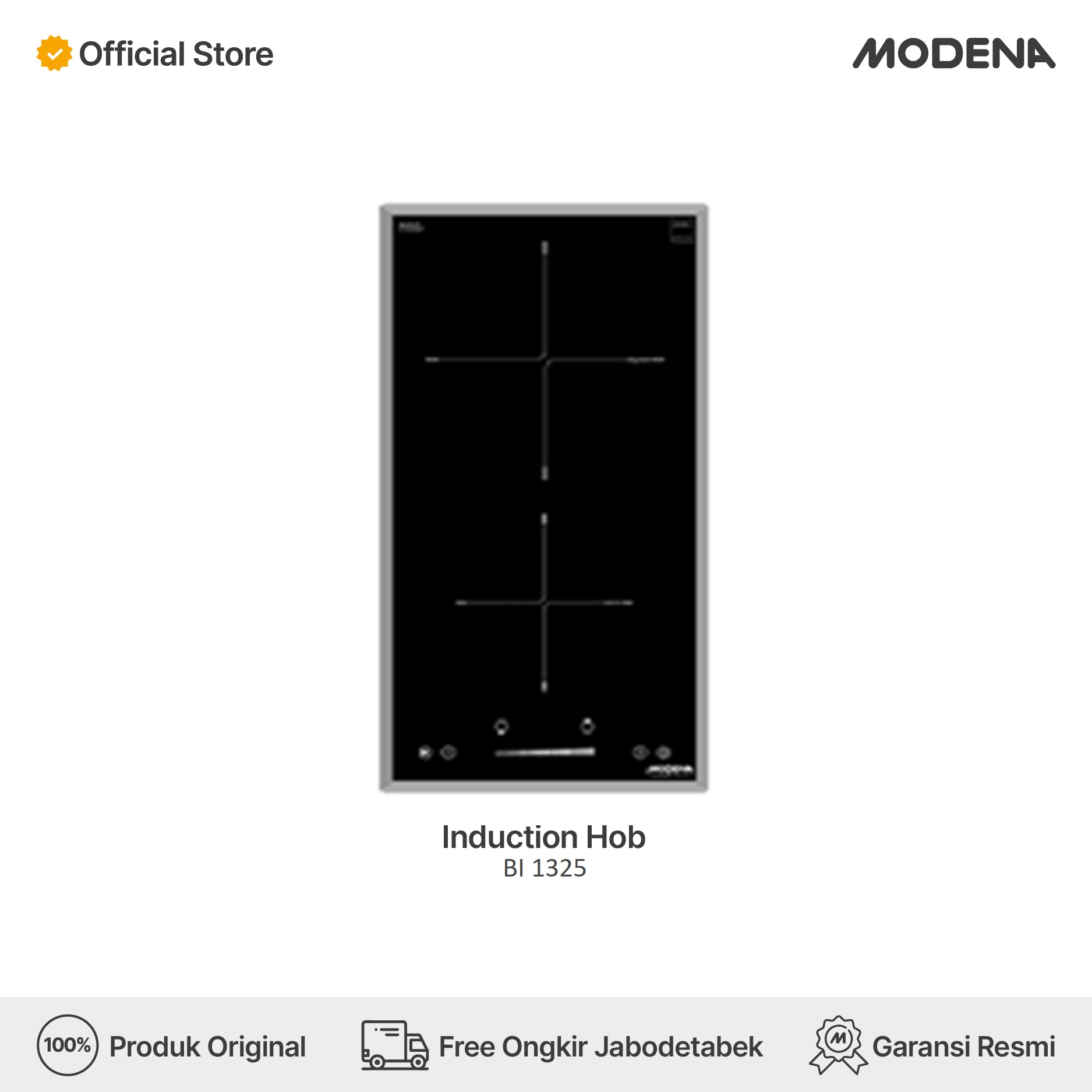 MODENA Built In Induction - BI 1325 (2 Tungku) | Lazada Indonesia