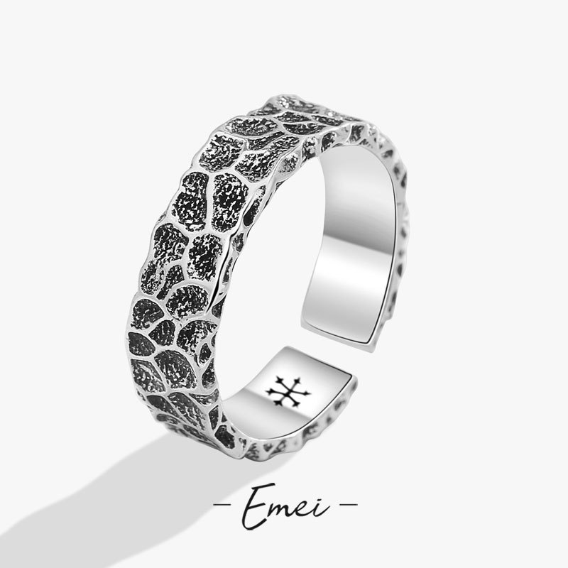 【Factory Arrival Hammer Pattern Ring Men's Trendy Instagram Adjustable ...