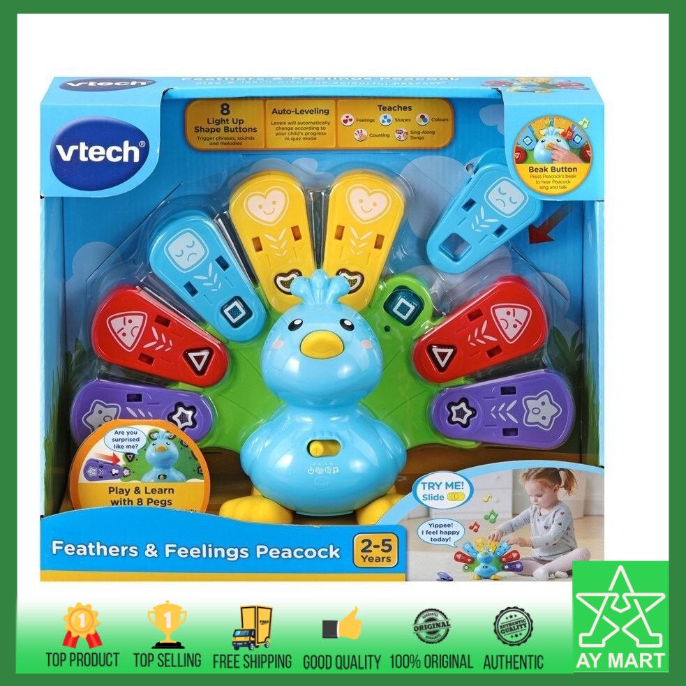 Vtech Toddler Feathers and Feelings Peacock Early Learning Education ...