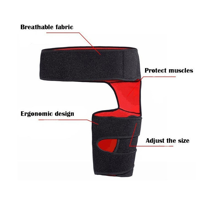 Groin Support Compression Wrap For Hip Flexor Bracket Adjustable ...