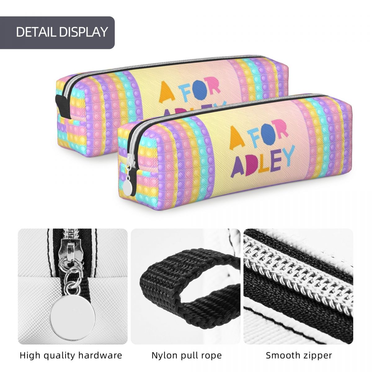 New Beautiful A For Adley Pencil Cases Cartoon Pencil Box Pen Box For ...