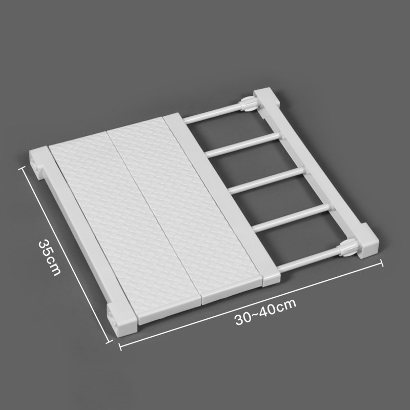 SG STOCK Adjustable Organizer Rack Extendable Wardrobe Shelf Extendable ...